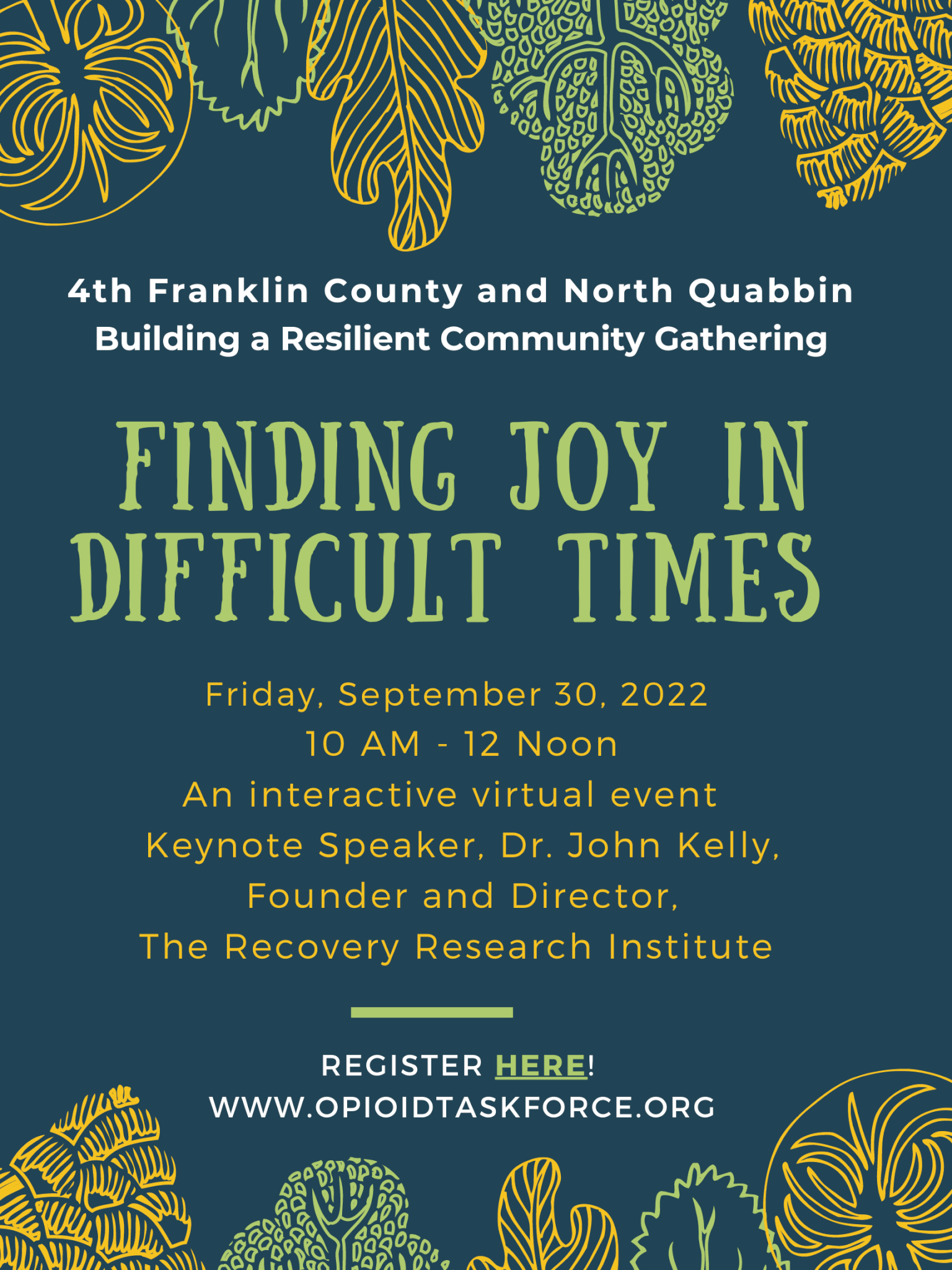 Finding Joy in Difficult Times: Fourth Building a Resilient Community ...